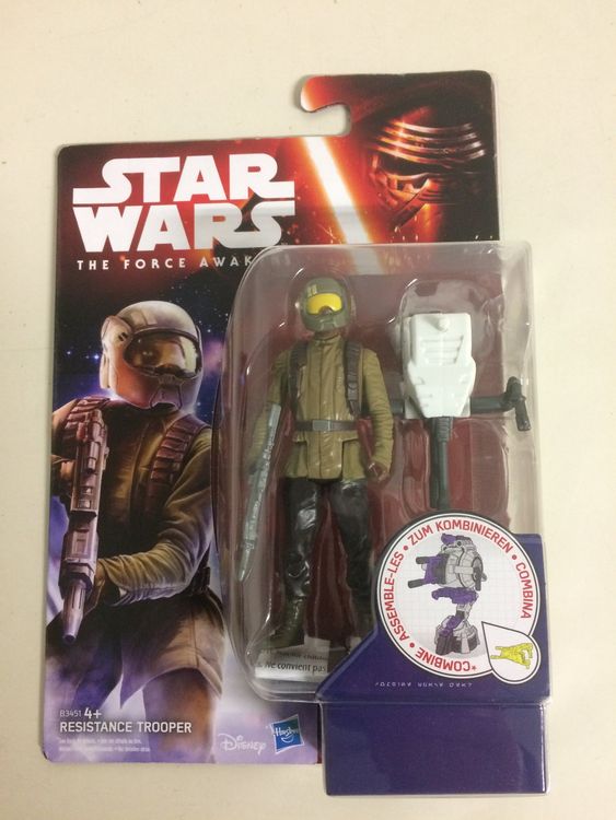 RESISTANCE TROOPER 9 cm STAR WARS ACTION FIGURE hasbro B3451 (Neu und ...
