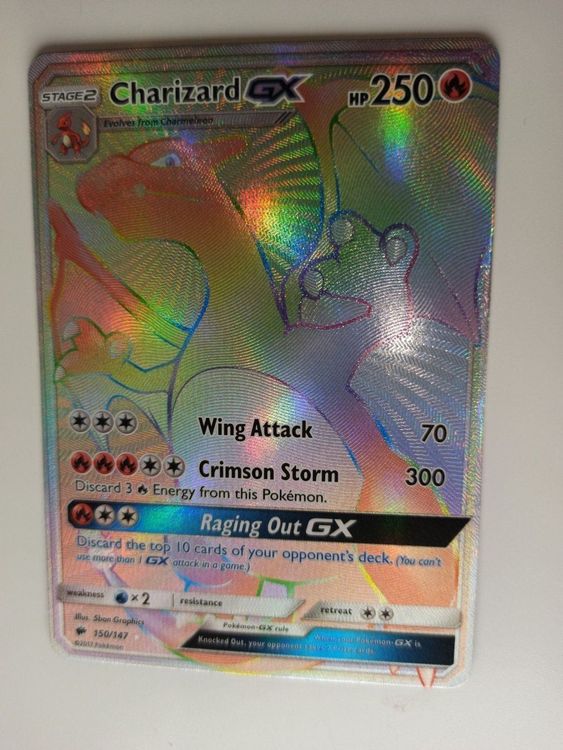 Charizard gx rainbow rare (Gebraucht) in Steffisburg für CHF 300 – mit ...