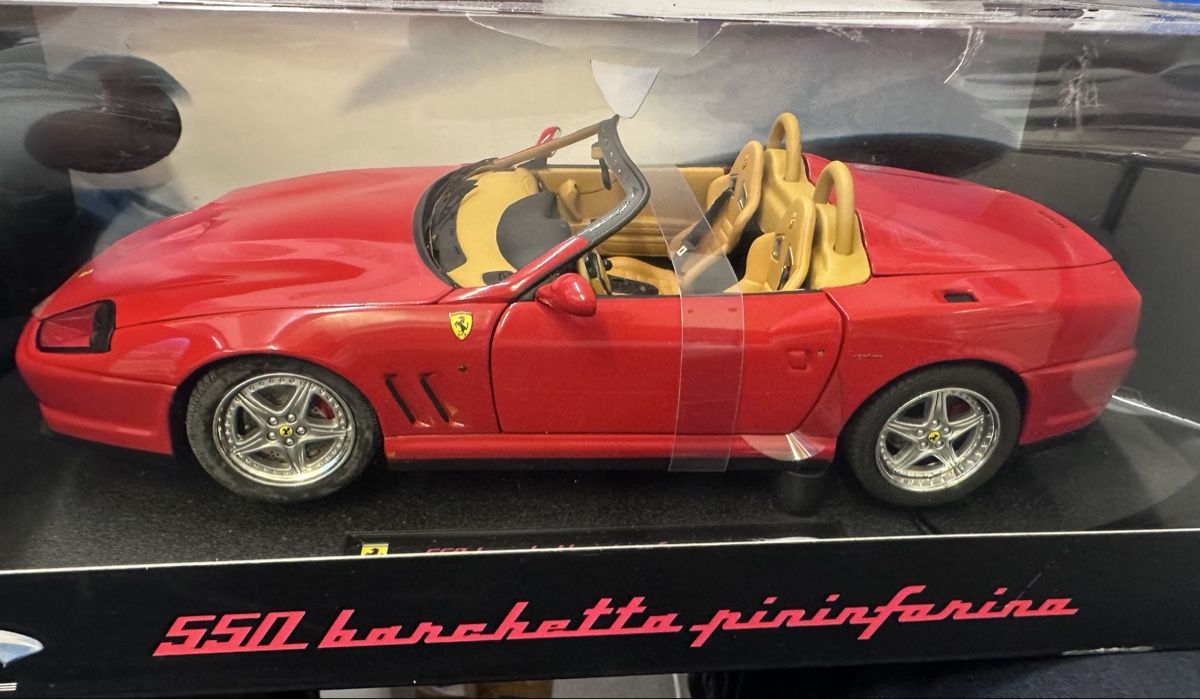 Ferrari 550 Barchetta, 1:18, rot, Hot Wheels Elite (Neu und ...