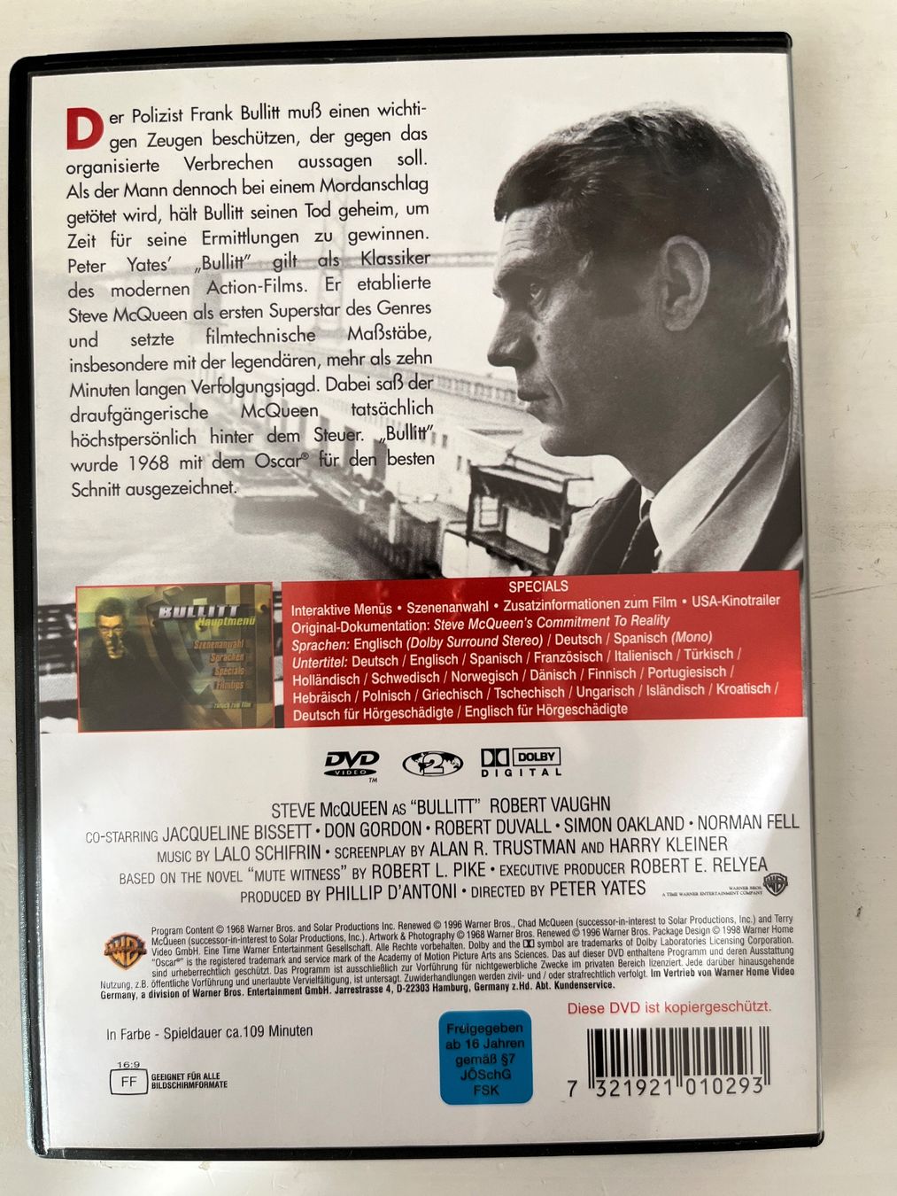 Steve McQueen ist Bullitt (1968) DVD 📀 (Neu (gemäss Beschreibung)) in ...