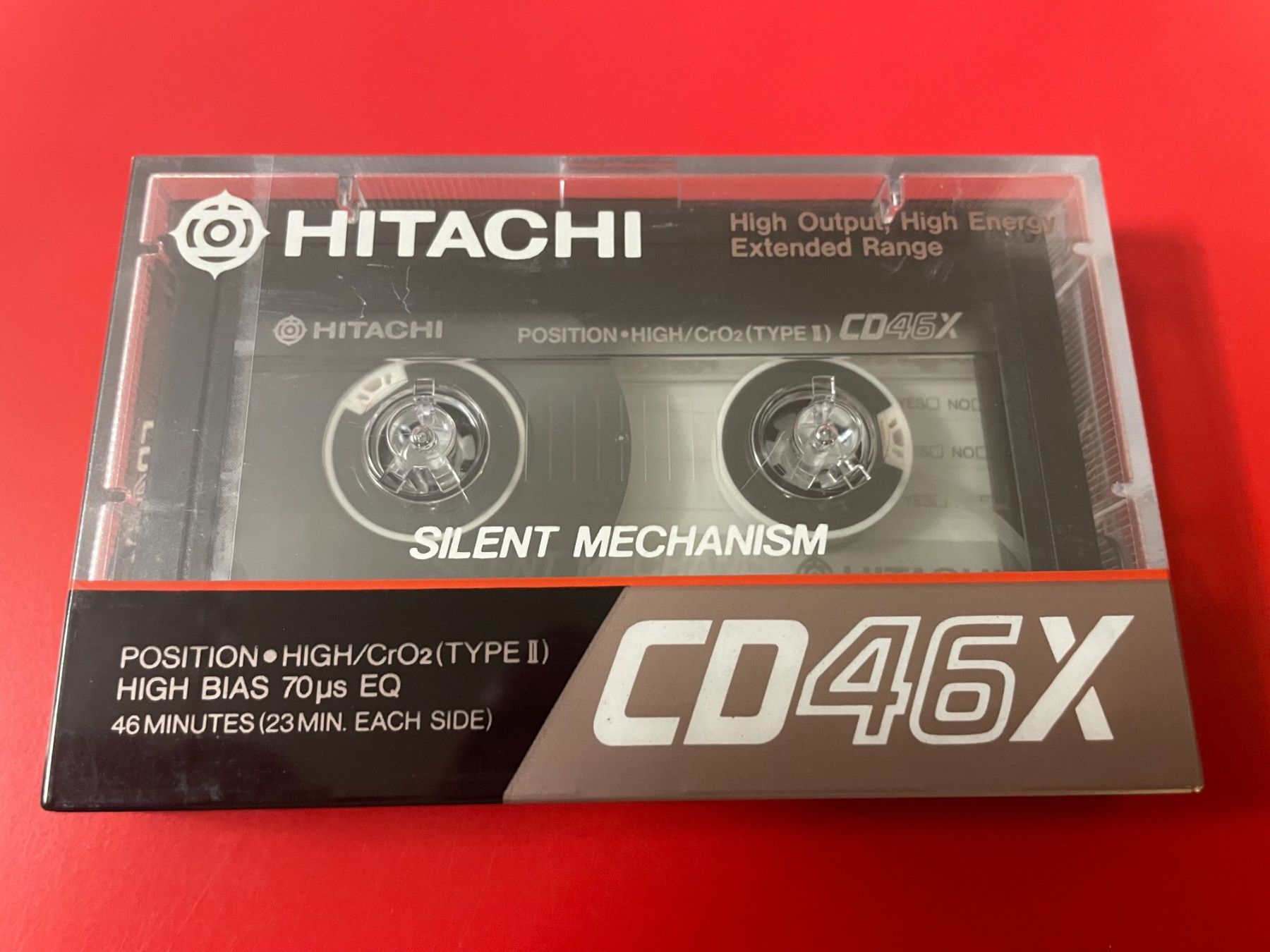 HITACHI CD-46X Chrom Audio Kassette selten Originalzustand! (Neu und ...