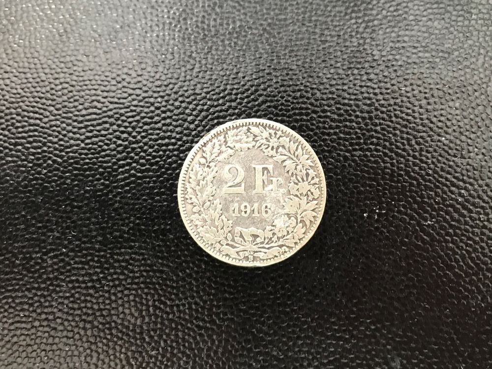 Seltene 2 Franken Münze 1916 Silber | Kaufen auf Ricardo