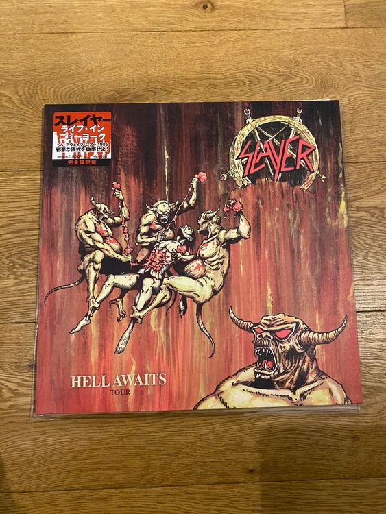 SLAYER - Hell Awaits Tour 2LP (Neu (gemäss Beschreibung)) in Egg b ...