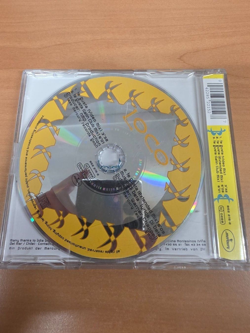 CD Single - Loco – Te Gusta (House, 1995) (Gebraucht) in Biberist für ...