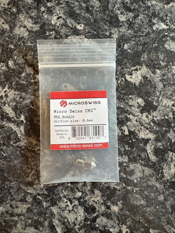 Micro Swiss CM2™ MK8 Nozzle – 0.6 mm (neu, unbenutzt) (Neu und ...