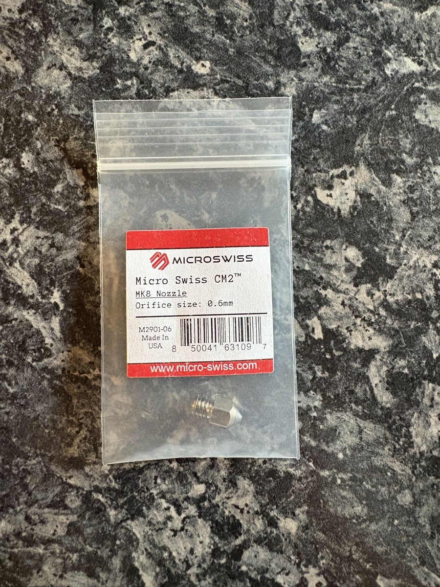 Micro Swiss CM2™ MK8 Nozzle – 0.6 mm (neu, unbenutzt) (Neu und ...