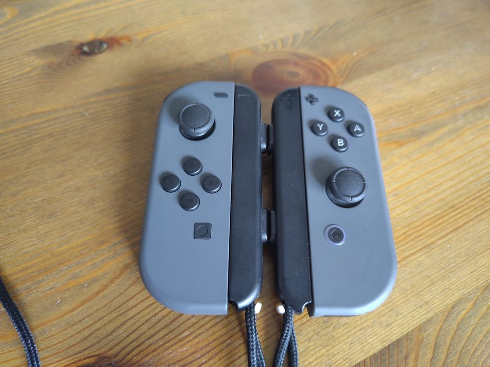 Original Nintendo Switch Joy-Con grau + Handgelenkschlaufen (Gebraucht ...