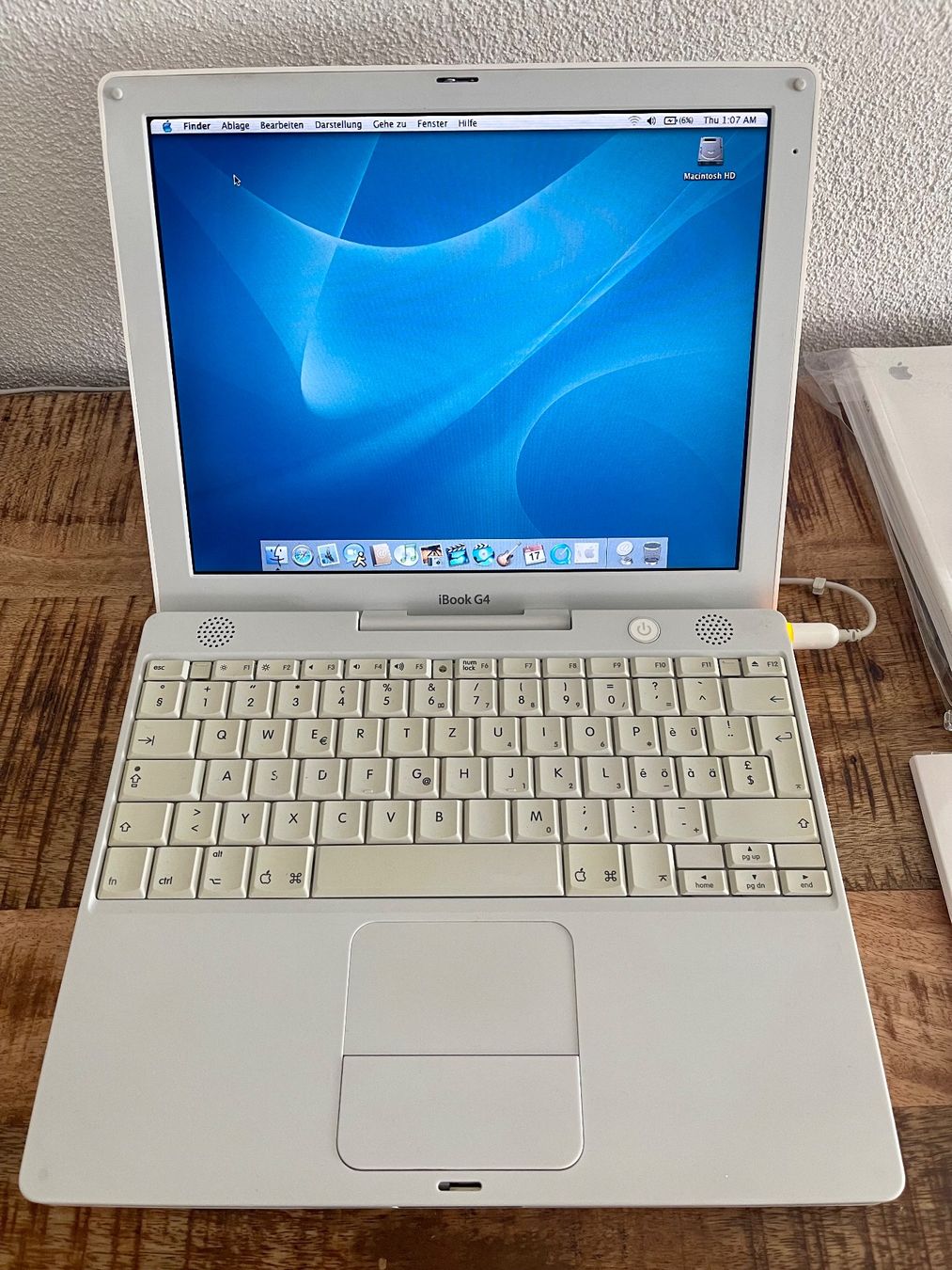 Apple iBook G4 1.2 mit Originalsoftware und LAN-Adapter (Gebraucht) in ...