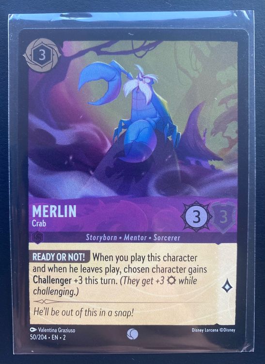 Lorcana FOIL MERLIN 50/204 EN-2 Common (Gebraucht) in Lugano für CHF 1. ...