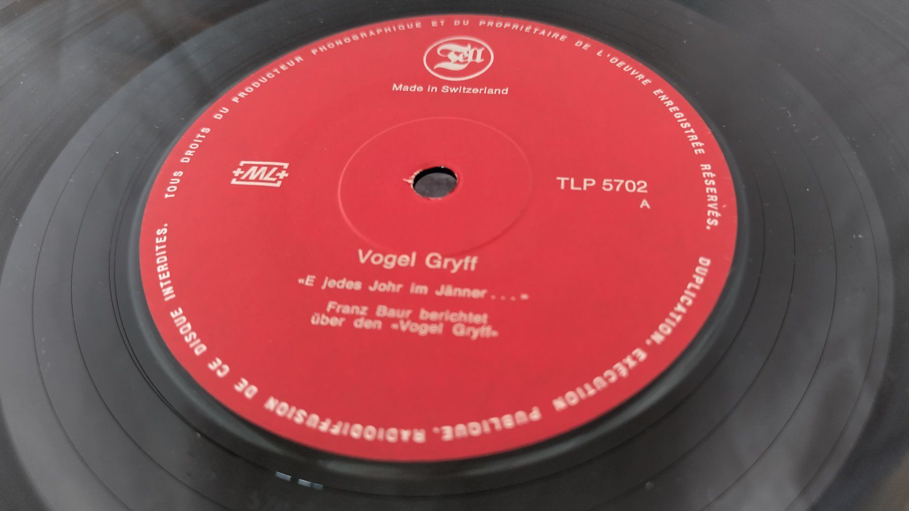 Basel - E jedes Johr im Jänner... Vogel Gryff LP Franz Baur (Gebraucht ...