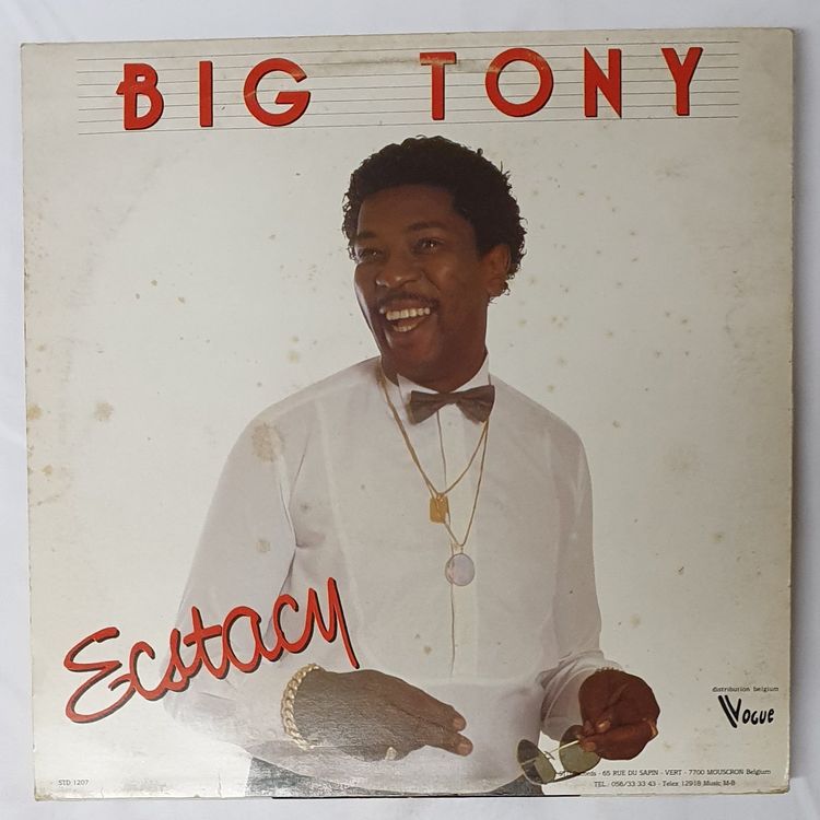 Vinyl 12" Maxi-Single - Big Tony – Ecstacy (Gebraucht) in Birmenstorf ...