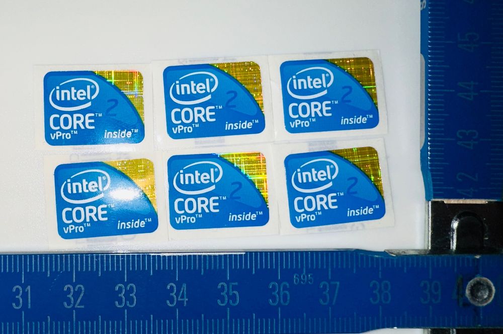 INTEL CORE 2 vPro AUFKLEBER ¦ STICKER (Neu (gemäss Beschreibung)) in ...