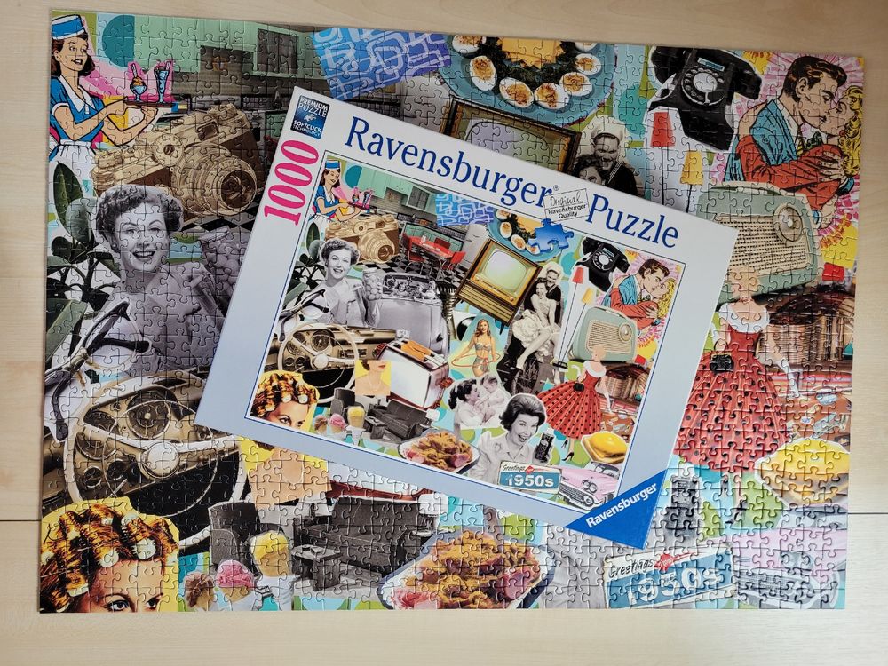 Ravensburger Puzzle "die 50er Jahre" 1000tlg (Gebraucht) in Lotzwil für ...