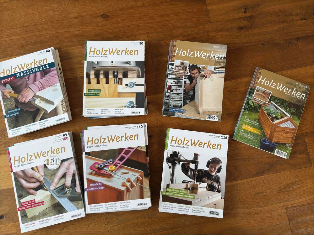 "HolzWerken" Zeitschriften Paket, DIY, ab Nr. 58 bis 116 (Neu (gemäss ...