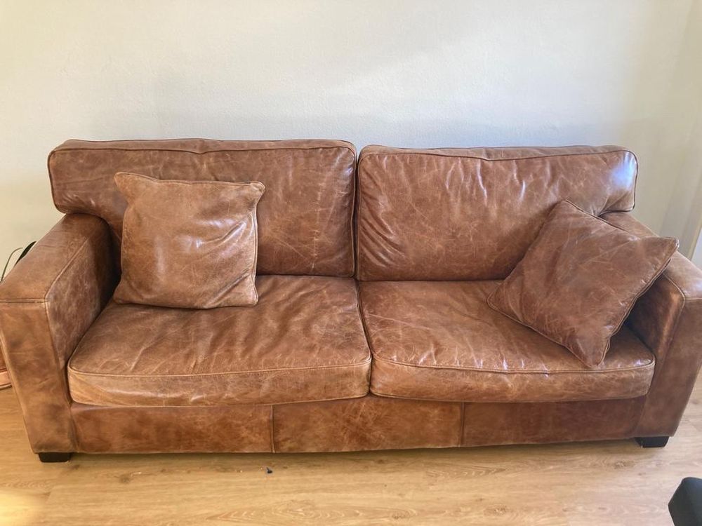 Ledersofa mokka braun - Abholung in 6004 Luzern (Gebraucht) in Basel für CHF 500 – nur Abholung ...