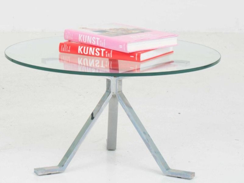 Runder 1960er Couchtisch aus Glas – Durchmesser: 76cm (Gebraucht) in Zürich für CHF 580 – nur ...