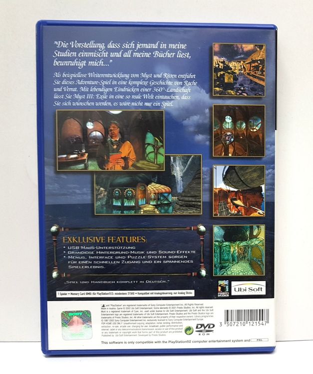 Myst 3 Exile von Rache und Verrat PS2 (Gebraucht) in Schüpfheim für CHF ...
