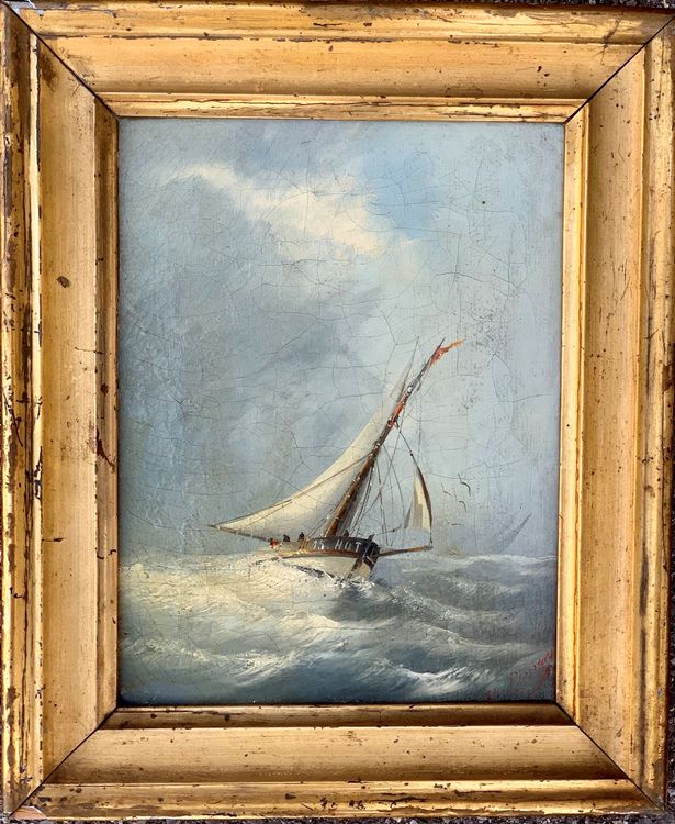 Org. Antike Gemälde Meereszene Unl. Sig. | Kaufen auf Ricardo