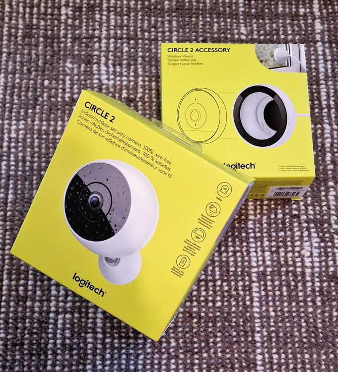 Logitech Circle 2 Wire-Free Security Camera + Window Mount (Neu und ...
