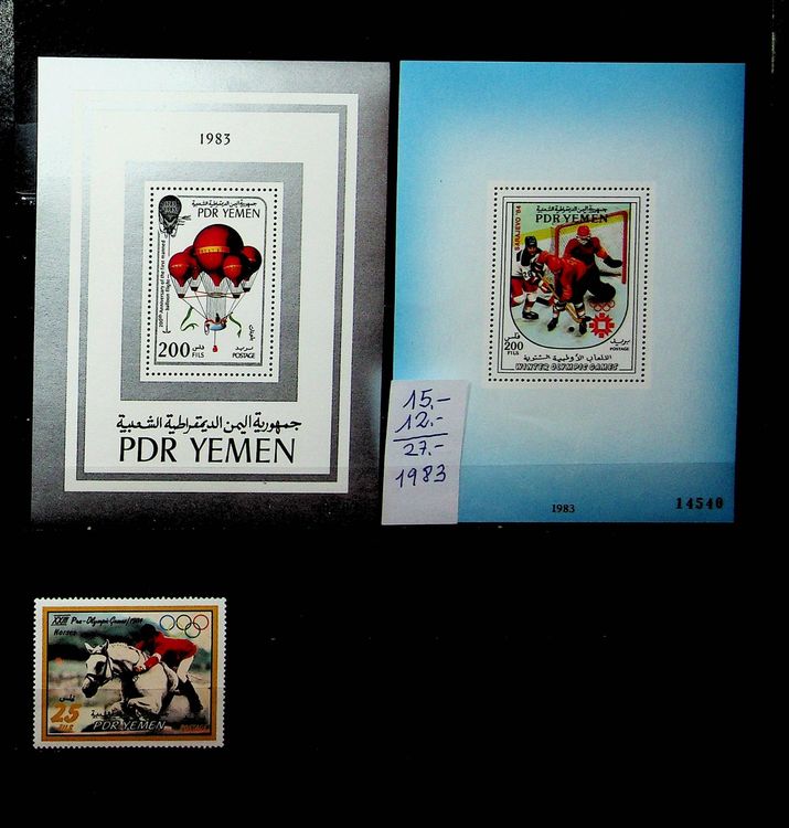 YÉMEN PDR 2 BLOCS NEUFS** 1983. COTE 27 EUROS /R273 (Neuf (Voir ...