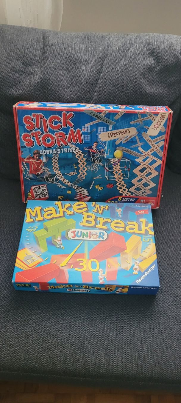 Jeu de société Make 'N' Break Junior +Stick Storm GOLIATH (Neuf (Voir ...