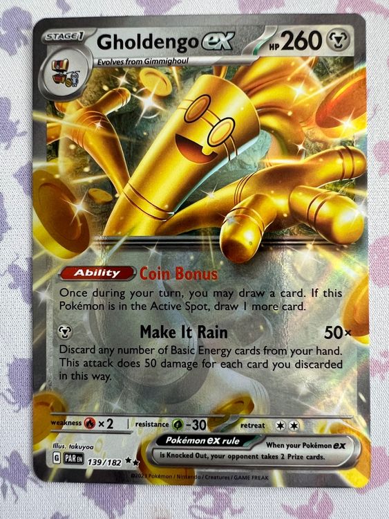 🇬🇧 Gholdengo EX | Pokemon Paradox Rift | PAR 139/182 (EN) (Neu (gemäss ...