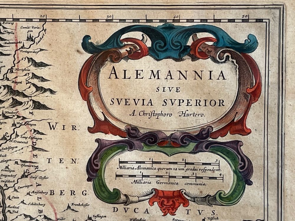 Nova Alemanniae Sive Sveviae - La Souabe, Deutschland, 1636 (Gebraucht ...