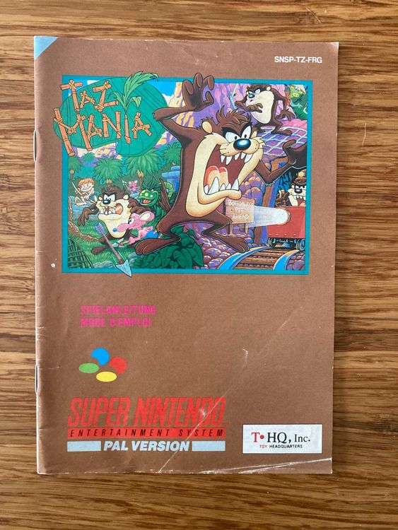 Spielanleitung Taz Mania SNES Super Nintendo (Gebraucht) in Jonschwil ...