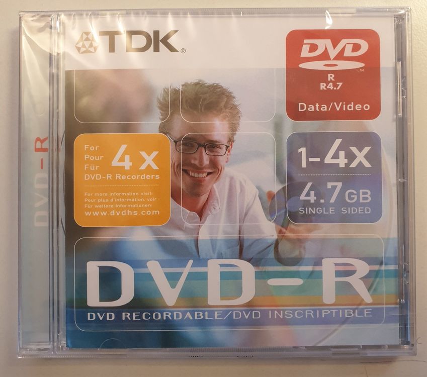 TDK DVD-R (1 Stück) - originalverpackt (Neu und originalverpackt) in ...
