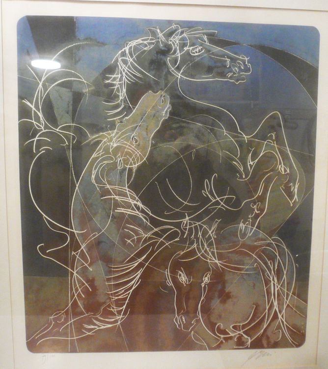 Hans ERNI, Litho, "drei PFerde" sign. & nummeriert (Gebraucht) in ...