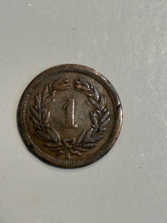 1 mal alte 1 Rappen 1872 | Kaufen auf Ricardo