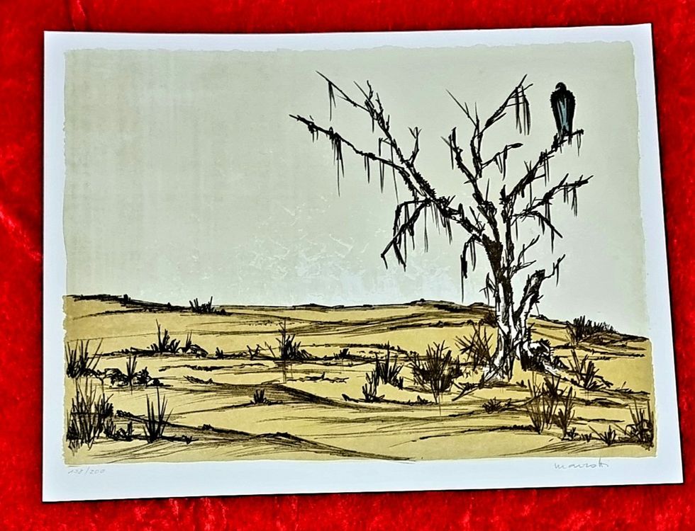 Original-Lithografie. Unleserlich handsigniert&nummeriert | Kaufen auf Ricardo