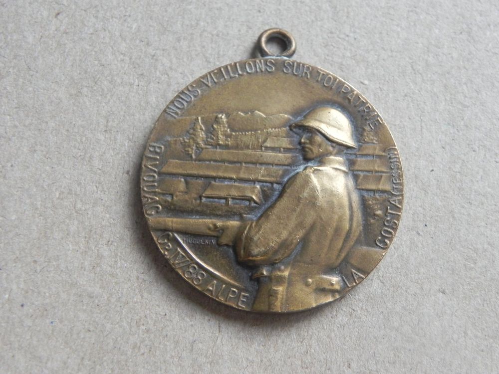 Medaille Schweiz Militär Grenzbesetzung Mobilisation 1918 (Gebraucht) in Siebnen für CHF 44 ...
