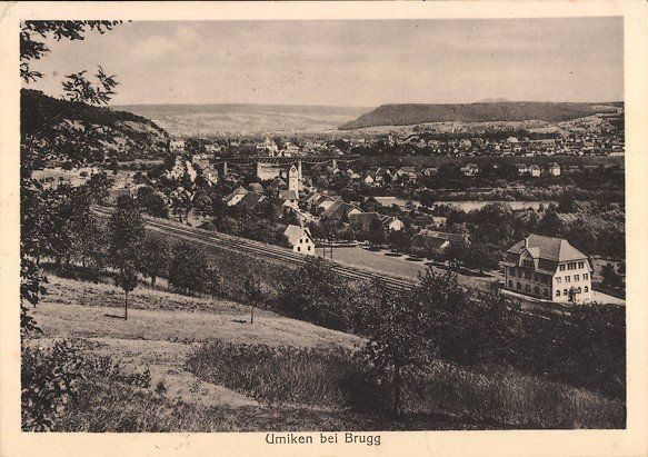 Brugg AG Umikon Flugaufnahme , 1940 , kl. Karte (Gebraucht) in Solothurn für CHF 13 – mit ...