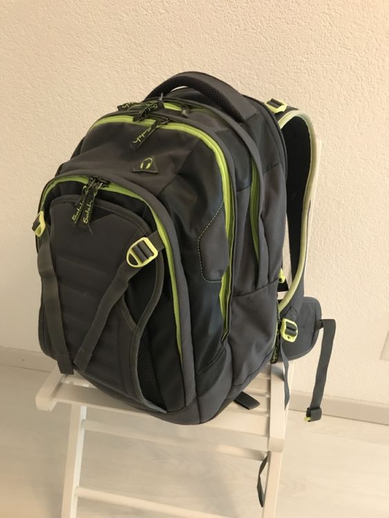 Satch Phantom, Schulrucksack, Rucksack grau/grün | Kaufen auf Ricardo
