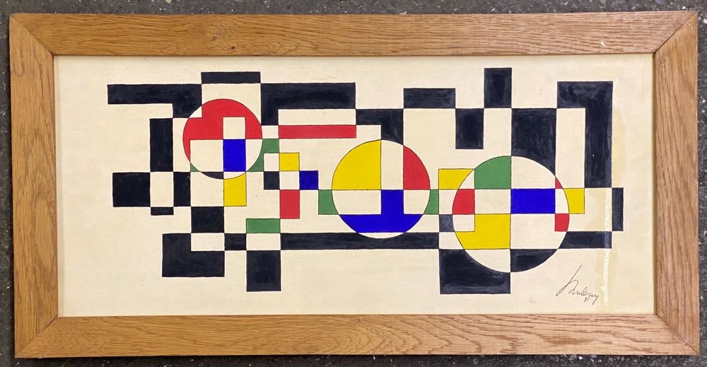 Konkrete Gemälde unleserlich Signiert (Gebraucht) in Root für CHF 15 – mit Lieferung auf Ricardo ...