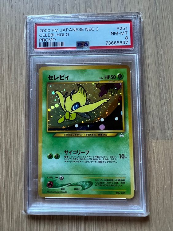 1x POKEMON CELEBI HOLO NEO 3 JAPANESE PROMO CARD PSA 8 RARE (Gebraucht) in Locarno für CHF 35 ...