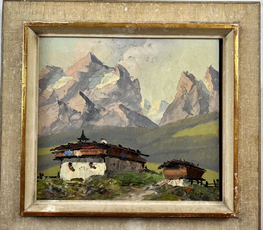 Antike Berglandschaft Gemälde Sig. (Gebraucht) in Neuhausen am Rheinfall für CHF 10 – mit ...