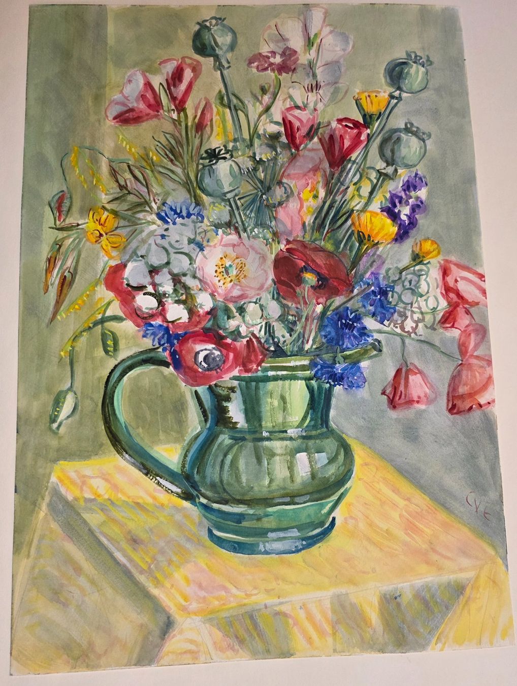 Aquarell Clara Vogelsang Eymann (50 x 35) 40 % seines Wertes (Gebraucht ...