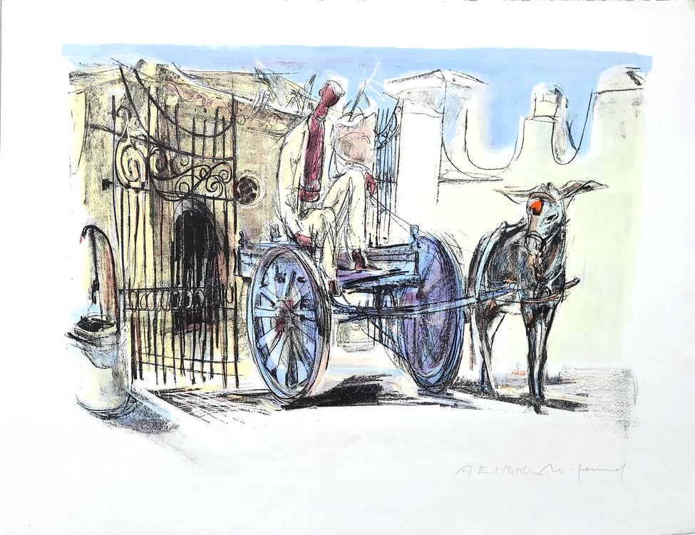 Farblithographie von Nanette GENOUD (1907-1987) (Gebraucht) in Elgg für CHF 30 – mit Lieferung ...