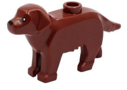LEGO 69962pb01 Reddish Brown Dog Labrador / Golden Retriever (Neu ...