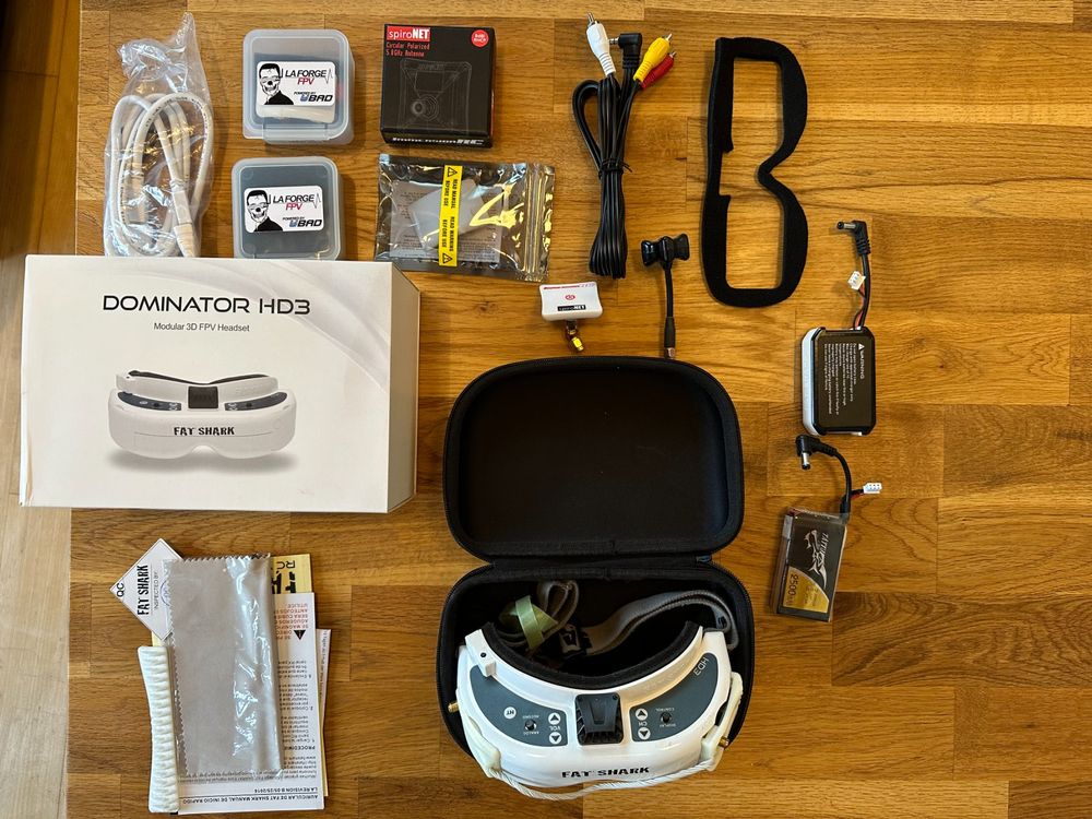 Fatshark Dominator HD3 FPV (+ Akkus, Diversity, Patch, Omni) (Gebraucht) in Wetzikon ZH für CHF ...