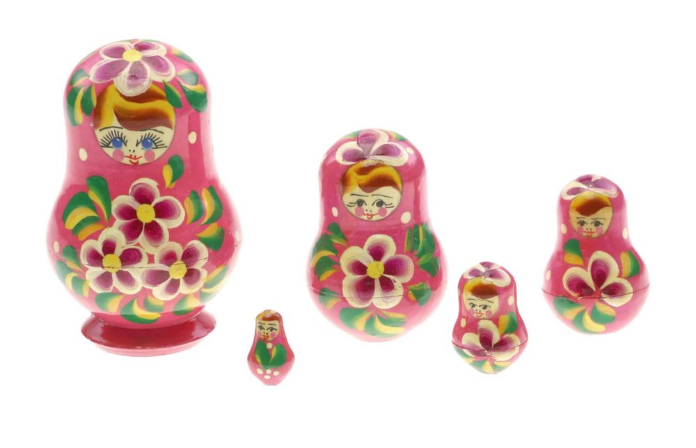 5 -teilige russische Matrjoschka - Babuschka (00165) (Gebraucht) in ...