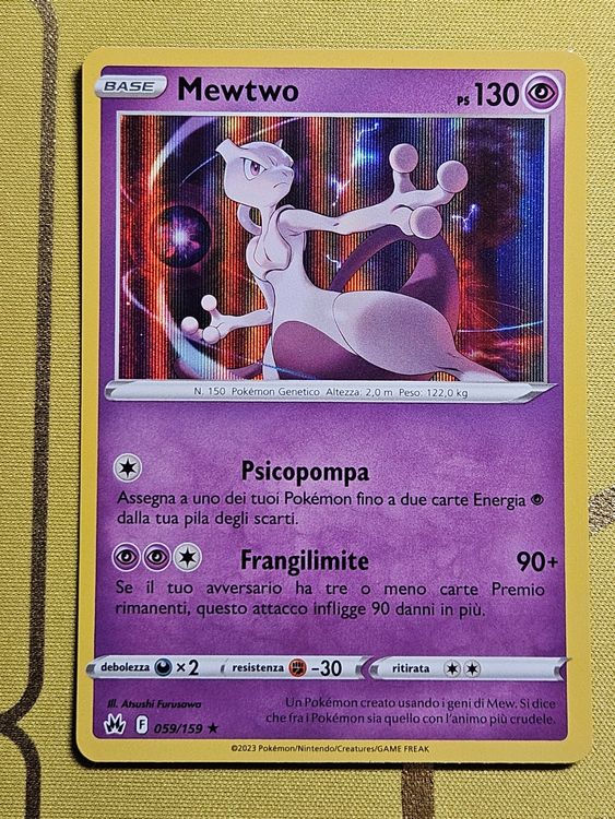 Crown Zenith - Mewtwo 059/159 (Gebraucht) in für CHF 1 – mit Lieferung auf Ricardo kaufen