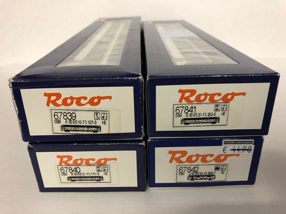 Roco 67839-67842 SBB Personenwagen EW IV (Neu und originalverpackt) in ...