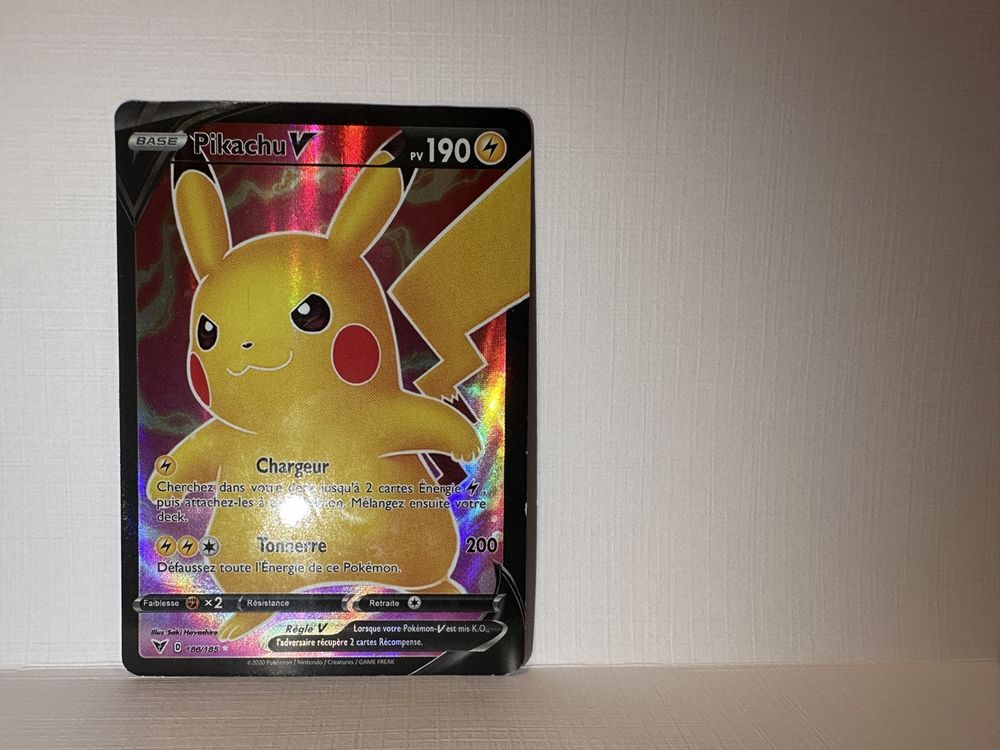 Carte Pokémon Pikachu V 190 PV 186/185 (Gebraucht) in Chavornay für CHF ...