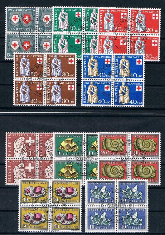 Pro Patria 1957+1958 je Viererblock ET und R-Eil FDC ! | Kaufen auf Ricardo