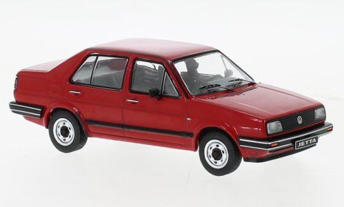 VW Jetta II Phase I 1984-1987 rot / schwarz 1:43 von IXO (Neu und ...