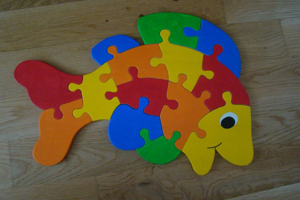 Holz Puzzle Fisch | Kaufen auf Ricardo
