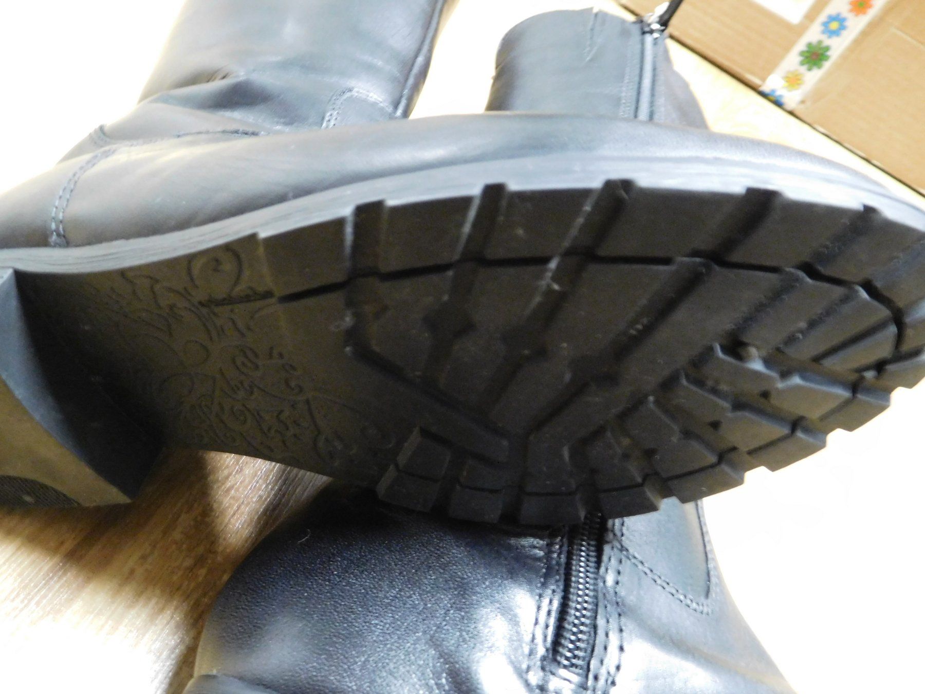 Gefütterte echt Leder Stiefel Gr.35 sehr schmaler Fuss noir (Gebraucht ...